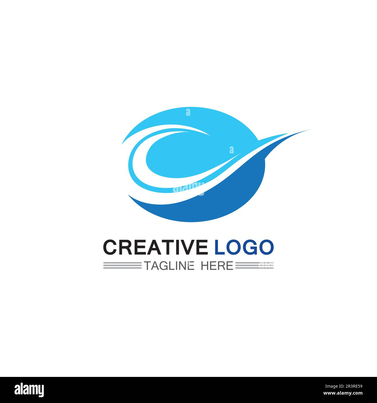 Wave logo vector vectors Cut Out Stock Images & Pictures - Alamy