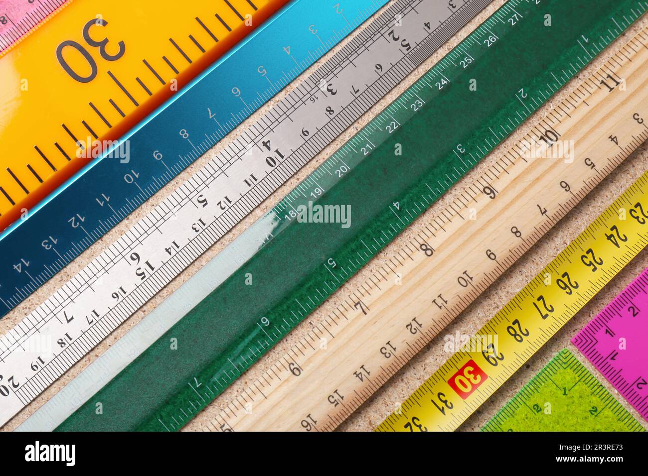 Different rulers hi-res stock photography and images - Alamy
