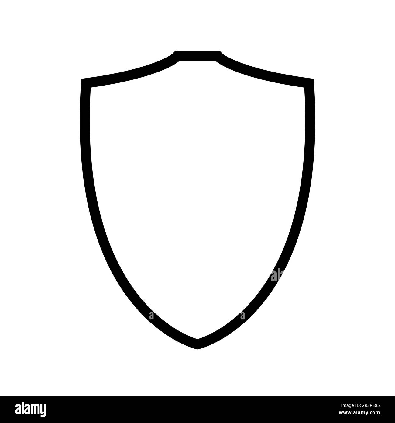 Shield symbol icon Black and White Stock Photos & Images - Alamy