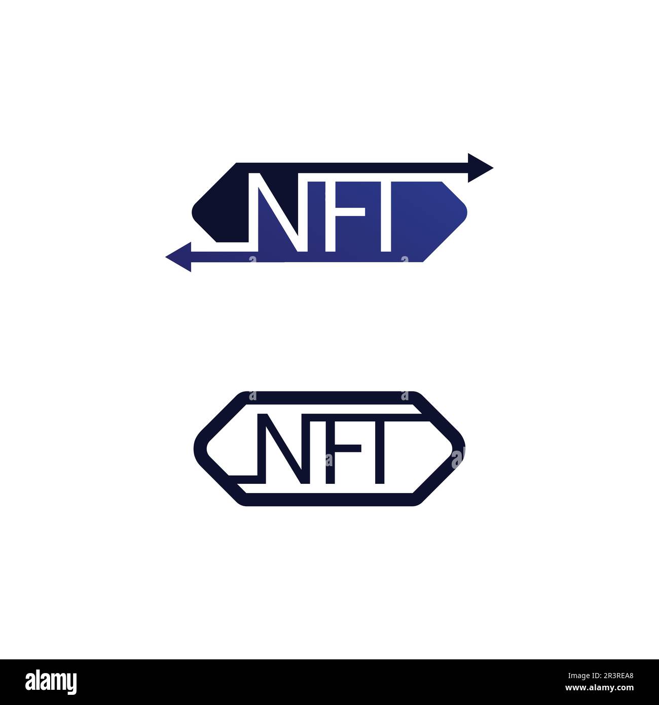 NFT letter and font technology line icon set Crypto Icon or Logo Symbol ...