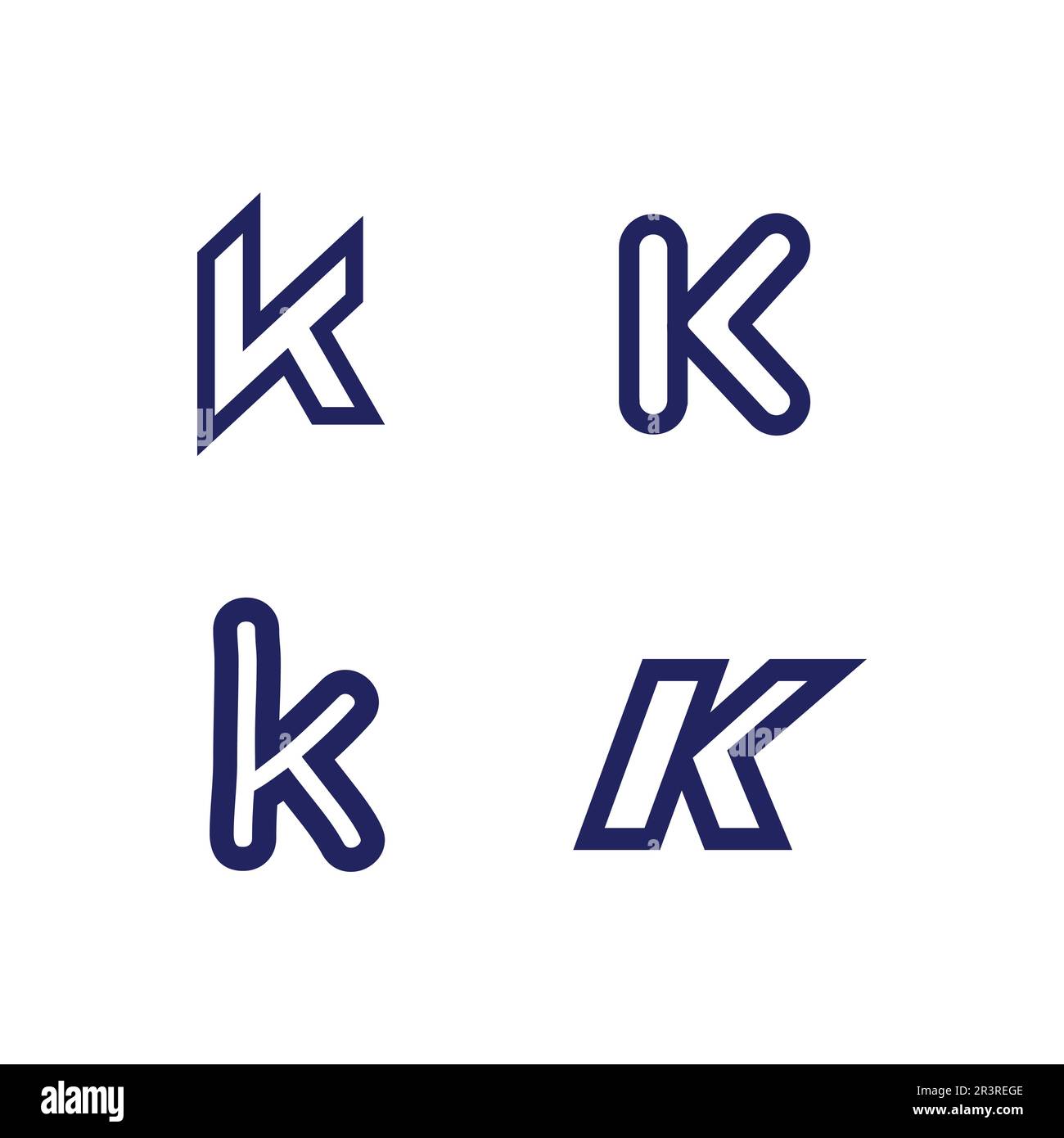 K logo design K letter font Concept Business logo vector and design ...