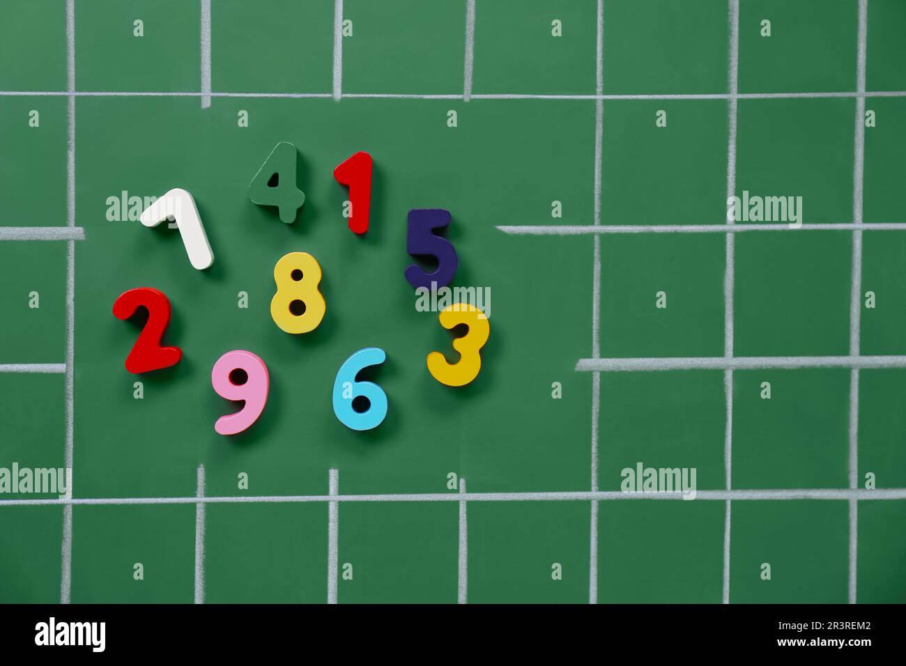 Green chalkboard maths hi-res stock photography and images - Alamy