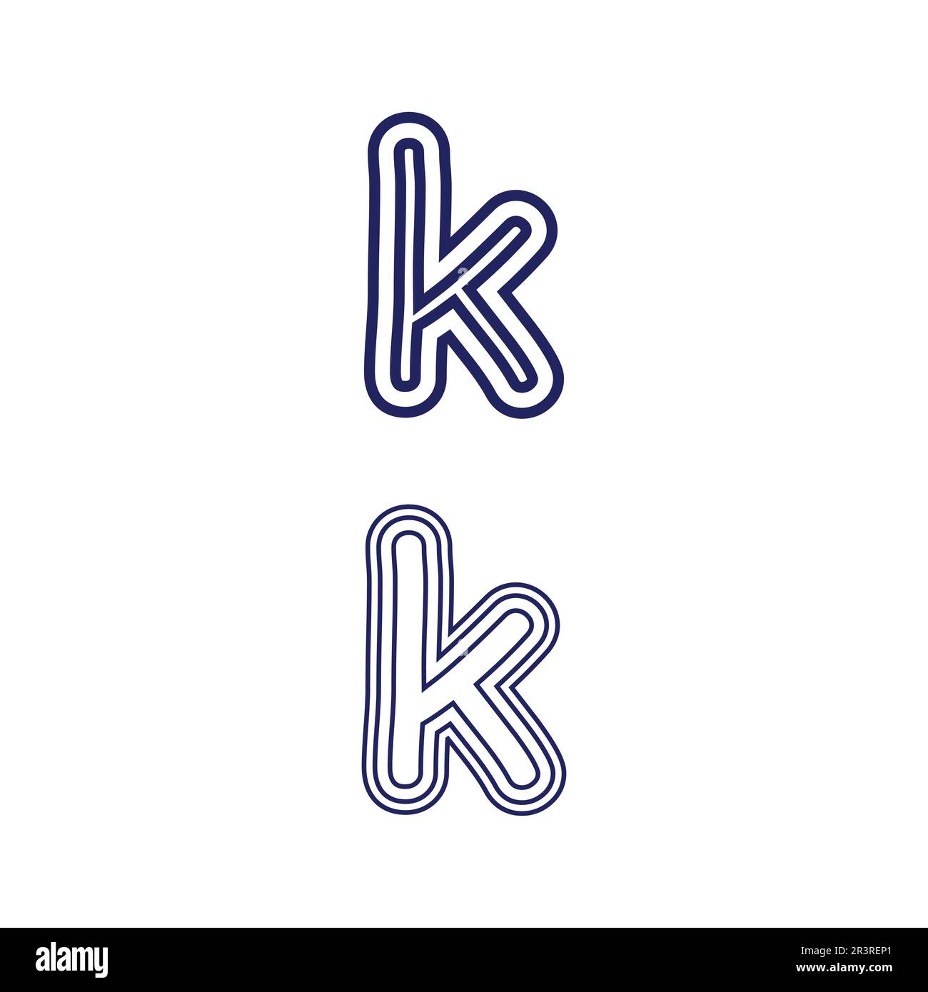K logo design K letter font Concept Business logo vector and design ...
