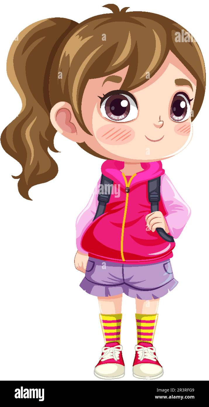 Cute student cartoon character illustration Stock Vector Image & Art ...