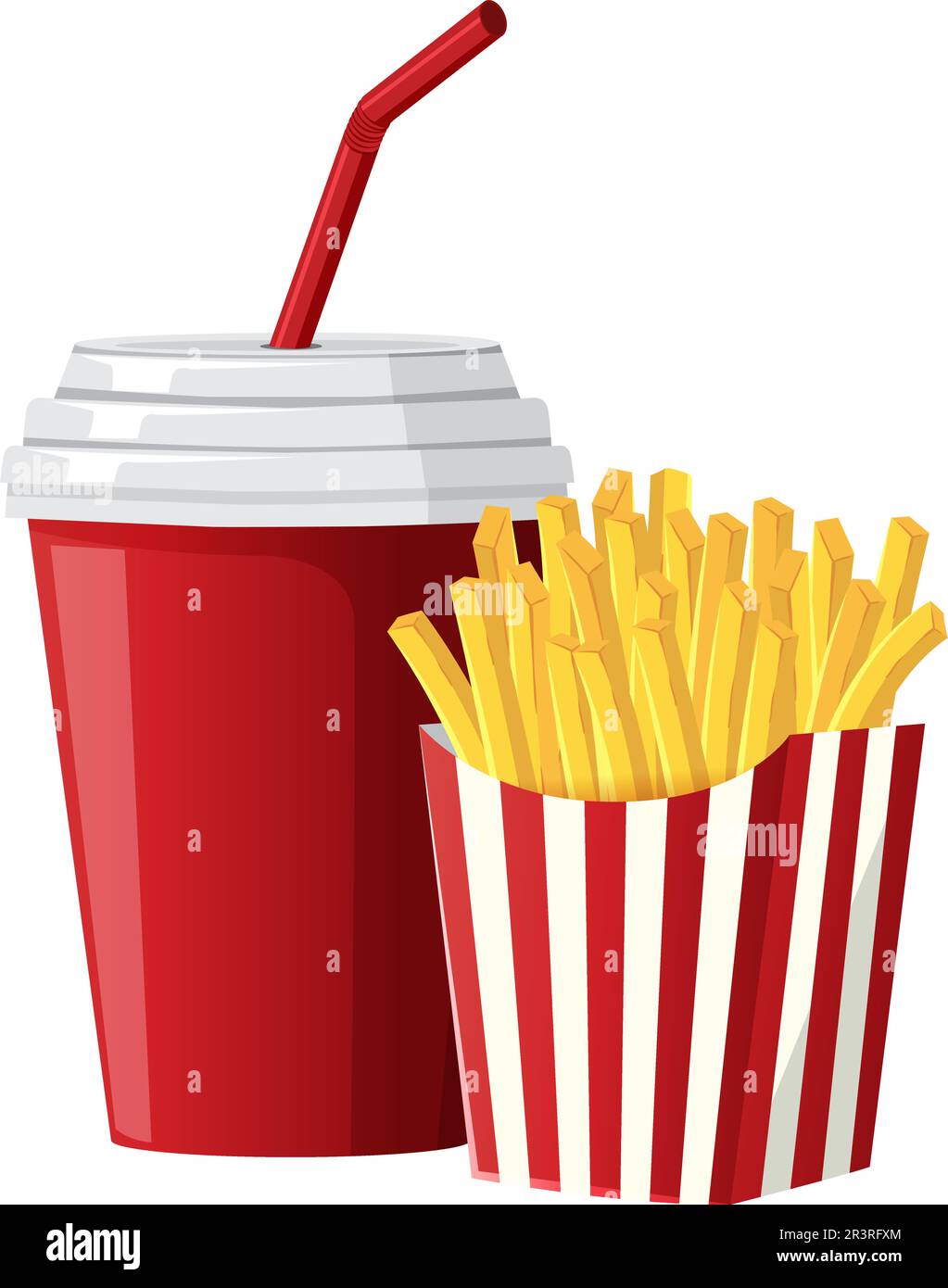 Set of fast food cartoon illustration Stock Vector Image & Art - Alamy