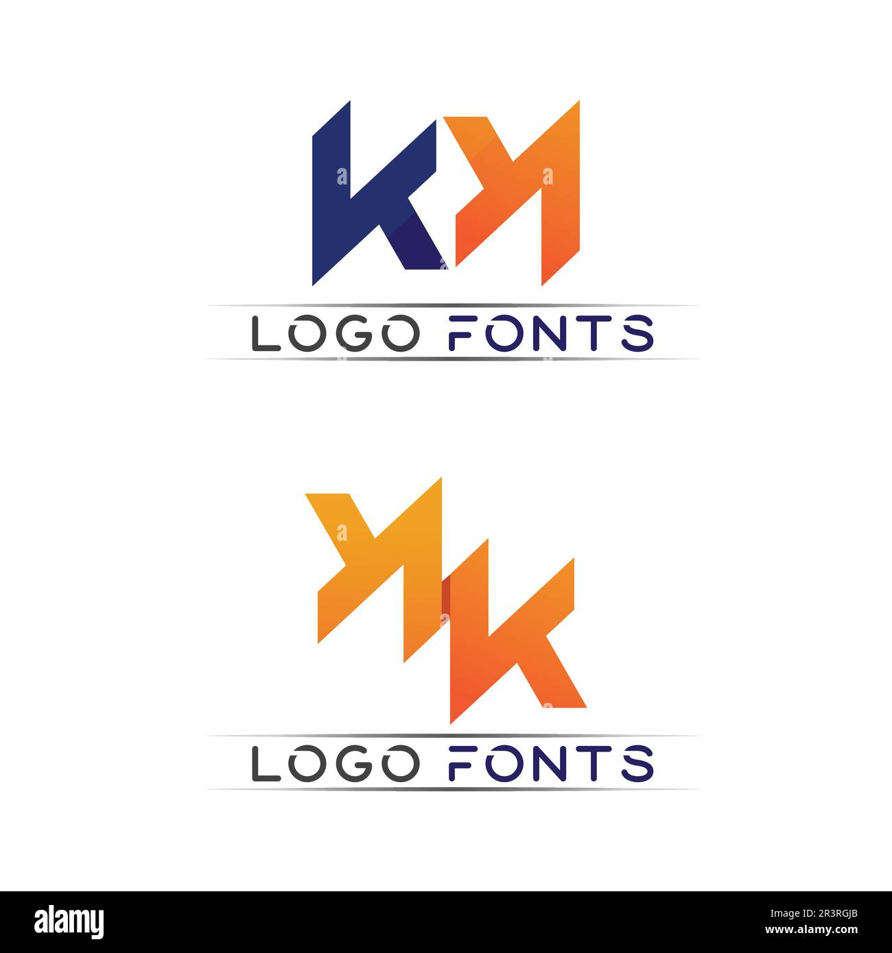 K logo design K letter font Concept Business logo vector and design ...