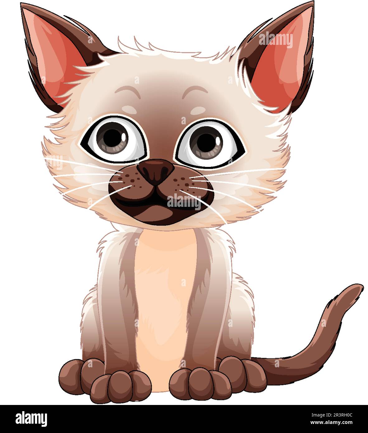 Cute cat cartoon character illustration Stock Vector Image & Art - Alamy