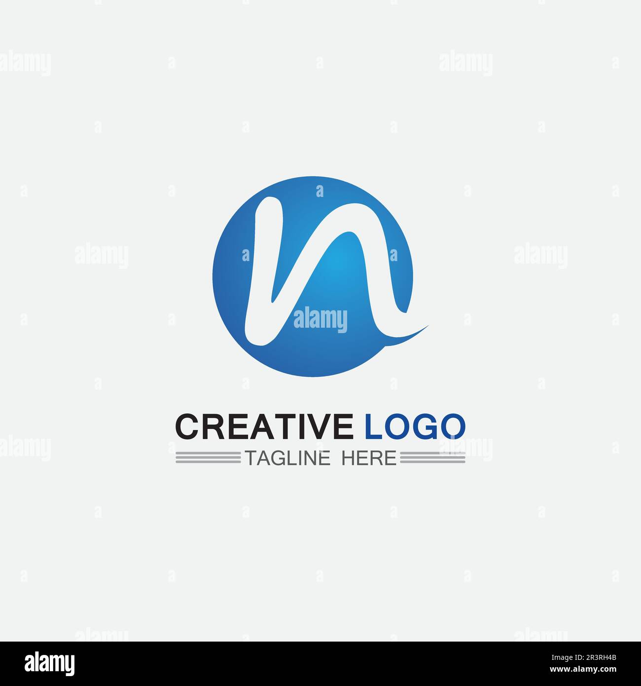 N logo font company logo business and letter initial N design vector ...