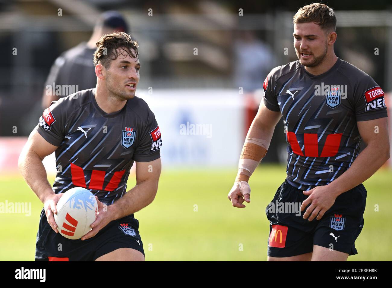 Sydney, Thursday, May 25, 2023. Cameron Murray (left) and Hudson Young ...