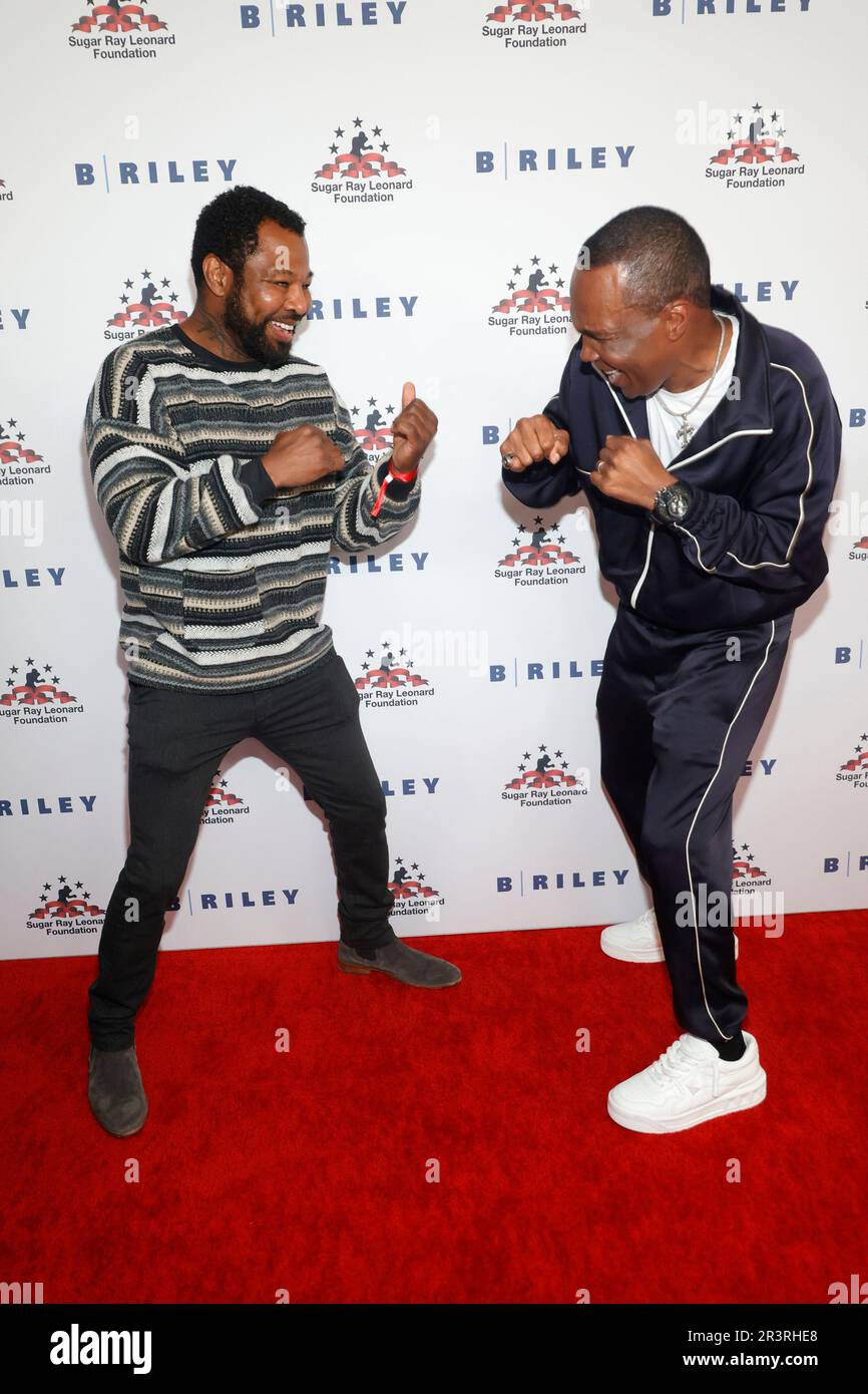 Beverly Hills, Ca. 24th May, 2023. Sugar Shane Mosley and Sugar Ray ...