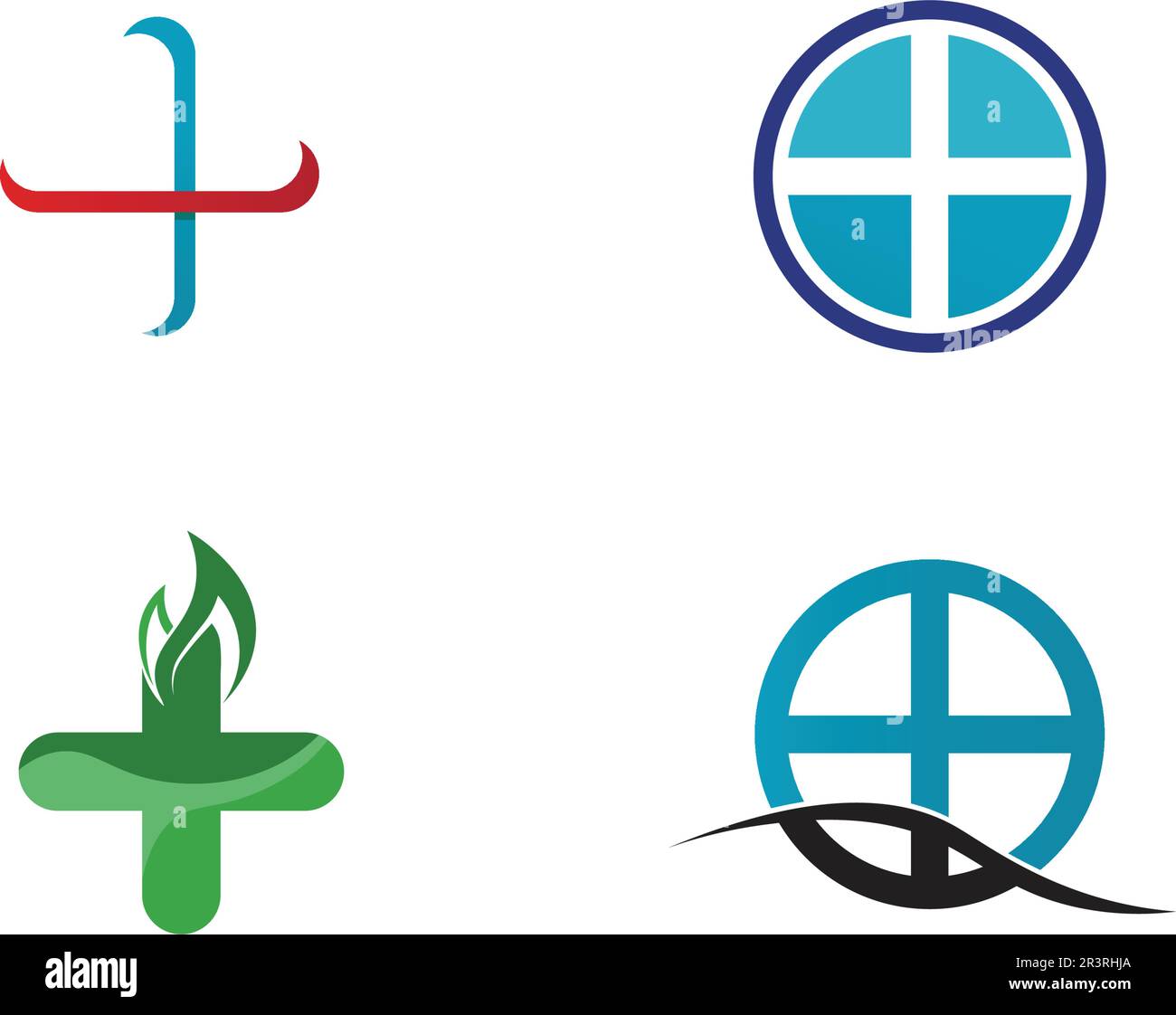 Hospital logo and symbols template icons app Stock Vector Image & Art ...