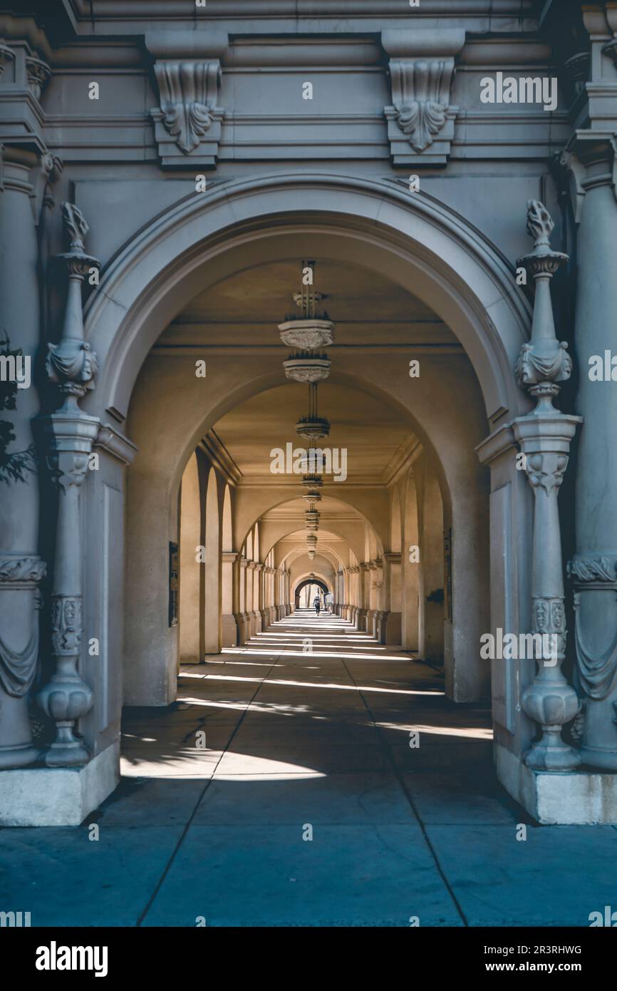 Walkway at Balboa Park in San Diego, California Stock Photo - Alamy