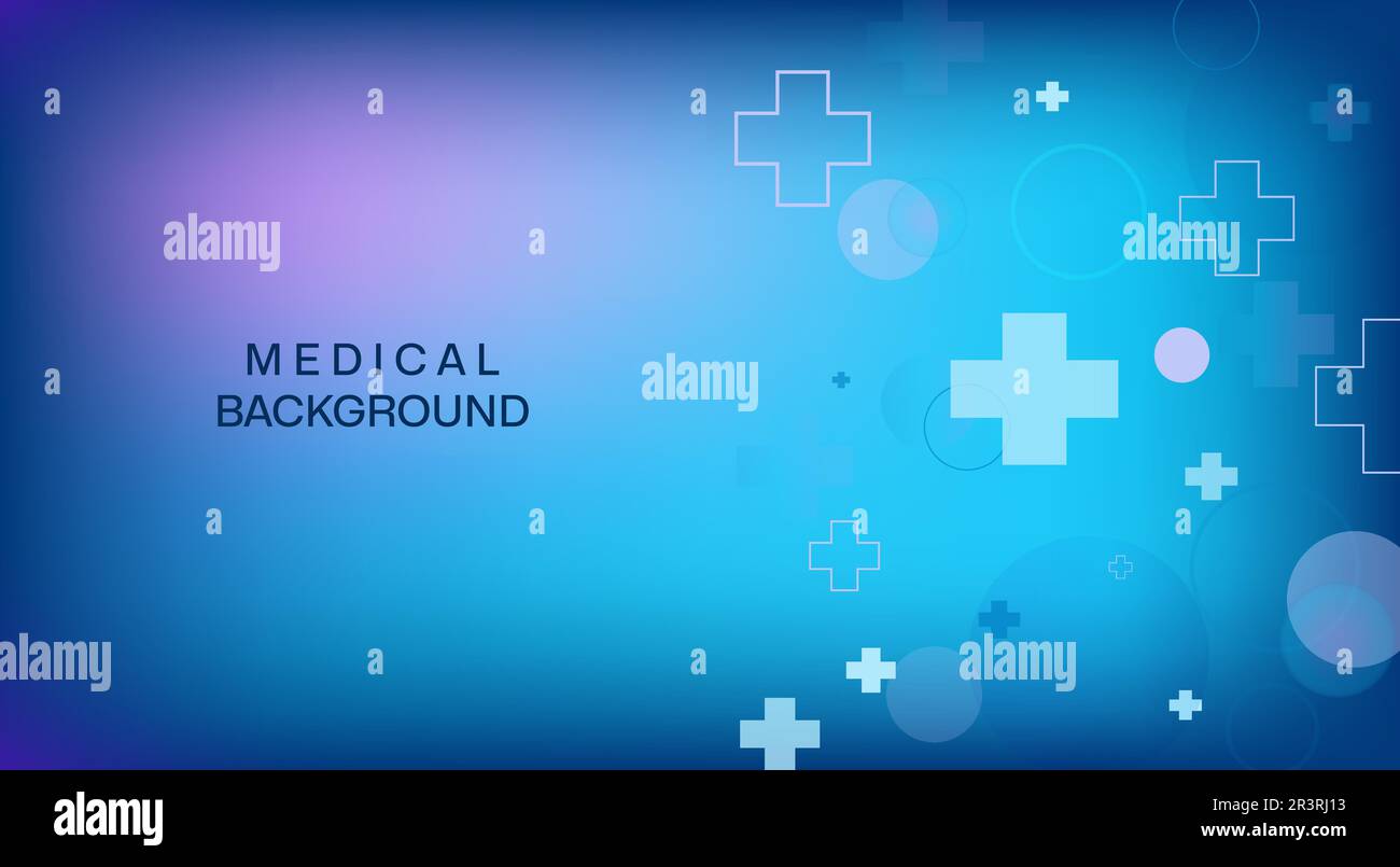 Medical molecular background with medical elements, cardiogram ...
