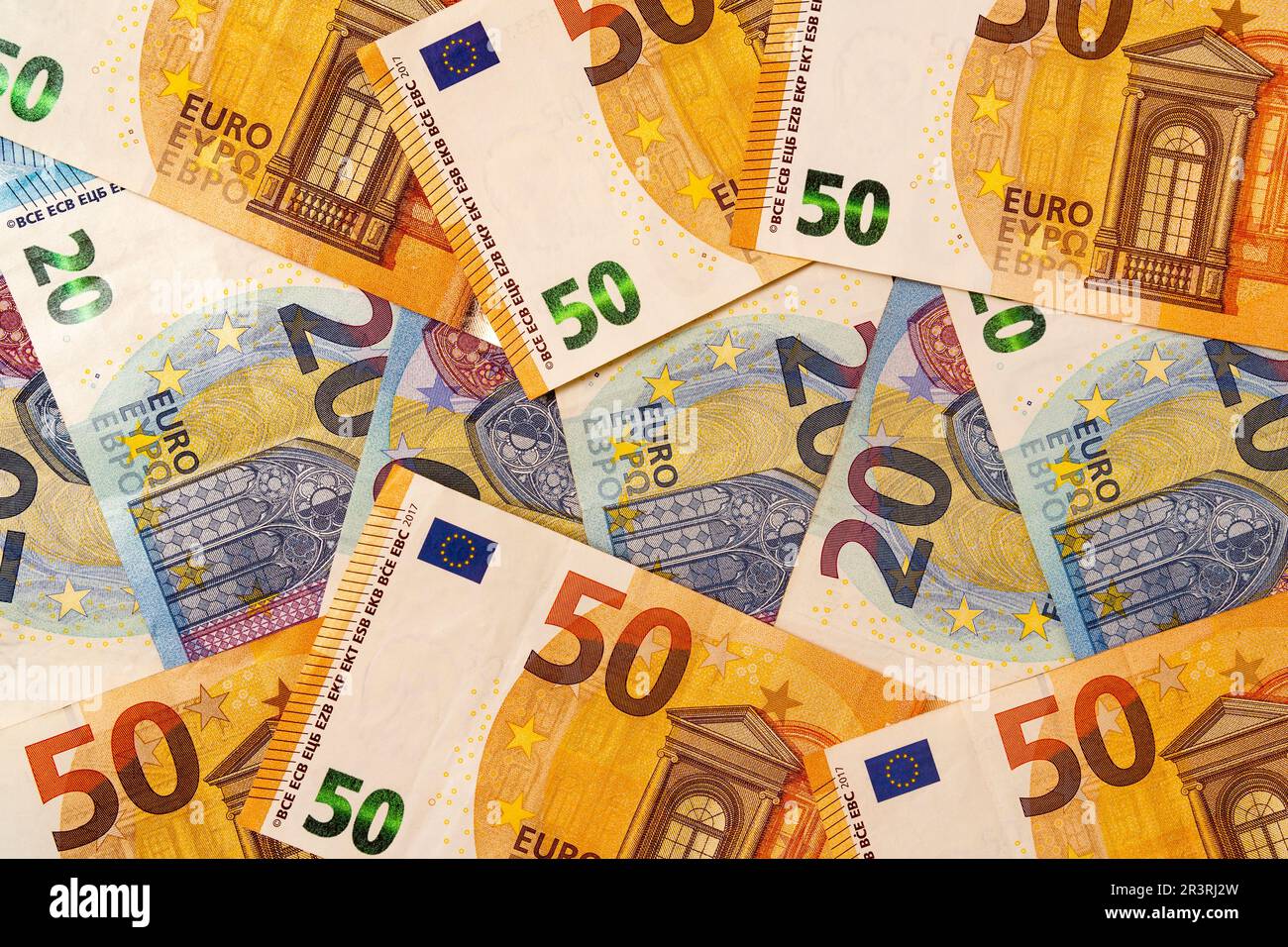 Pile of Euro banknotes Stock Photo - Alamy