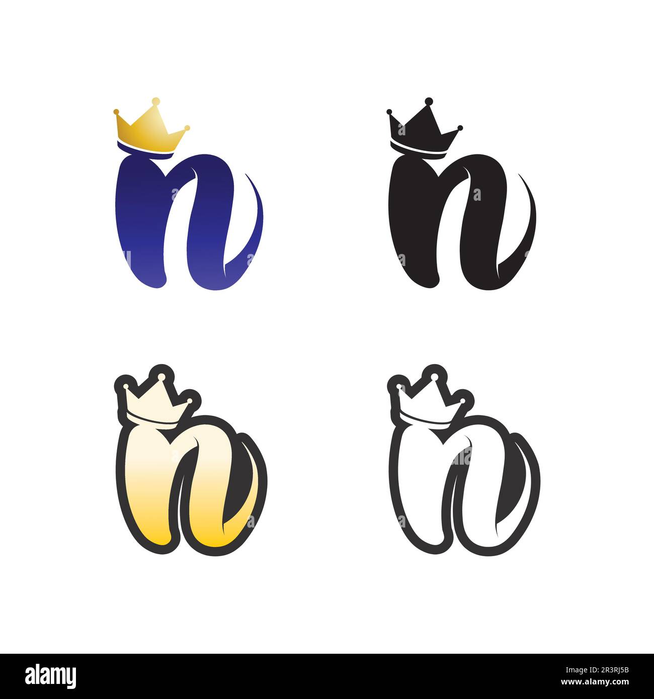 N logo font company logo business and letter initial N design vector ...