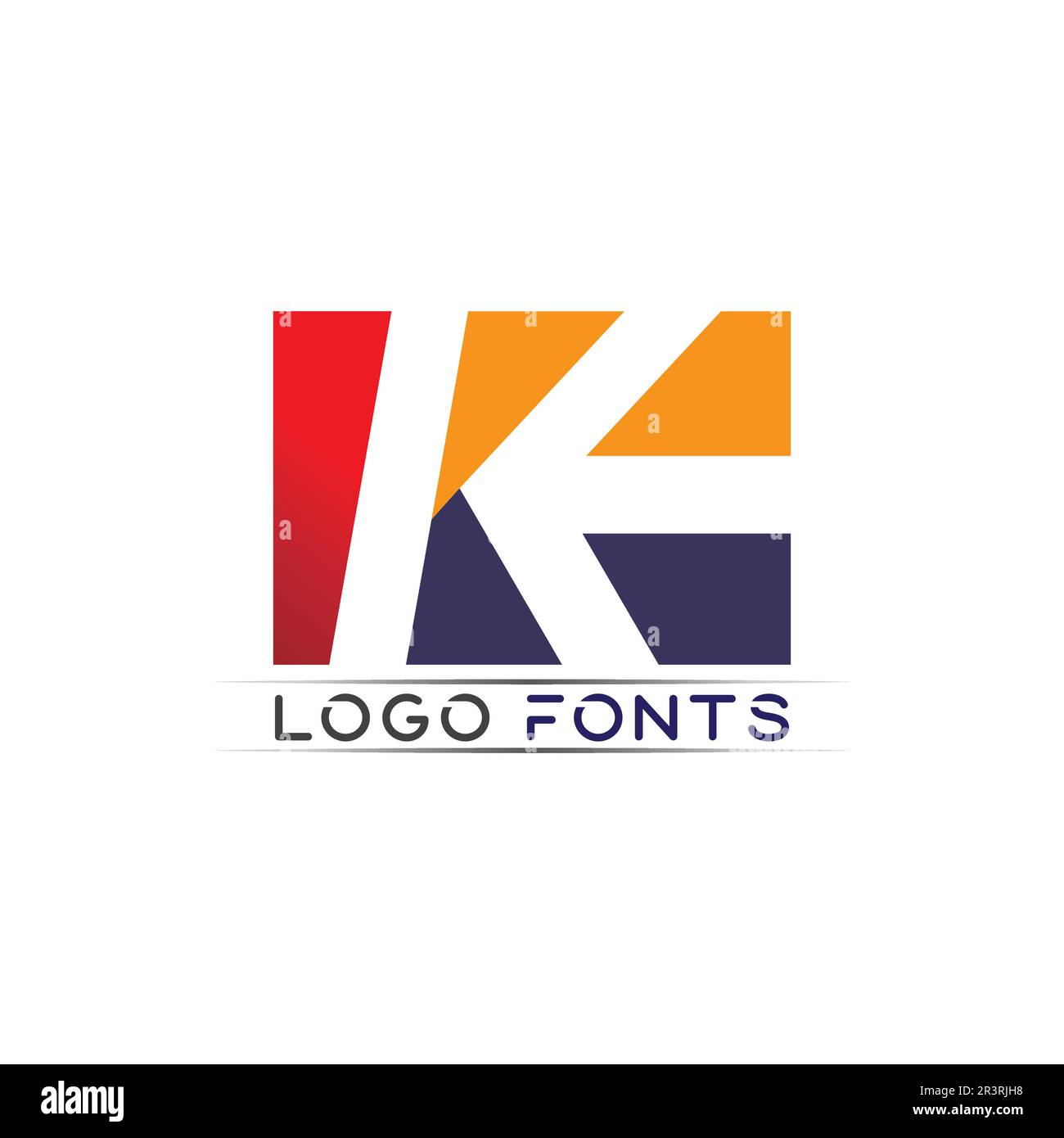 K logo design K letter font Concept Business logo vector and design ...