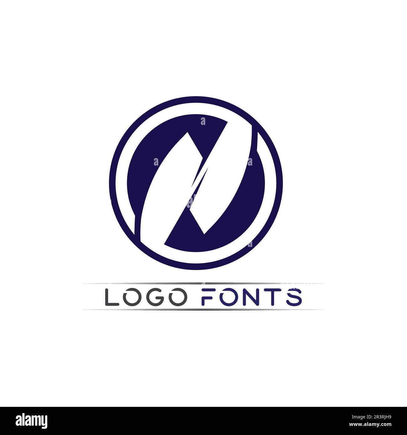 N logo font company logo business and letter initial N design vector ...