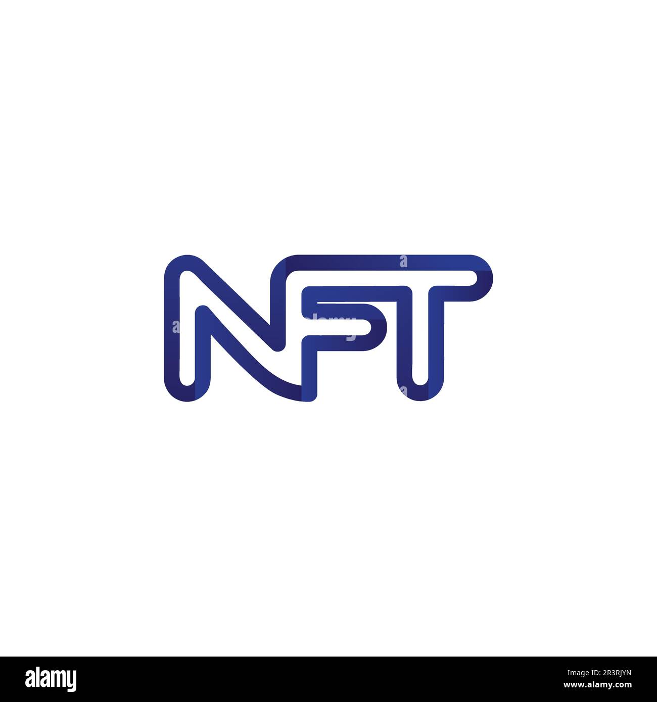 NFT letter and font technology line icon set Crypto Icon or Logo Symbol ...
