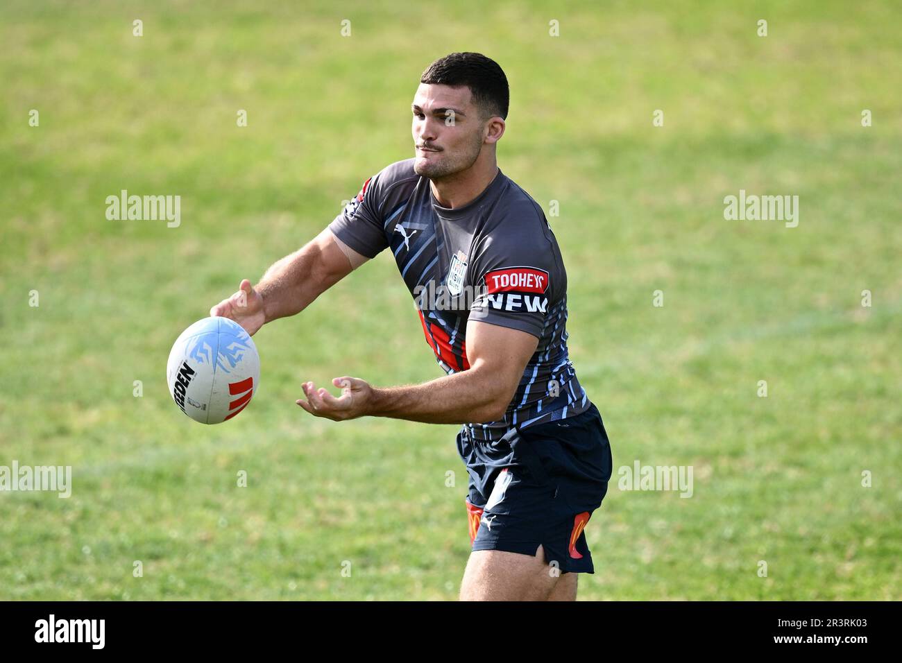 Sydney, Thursday, May 25, 2023. Nathan Cleary of the Blues during a NSW ...