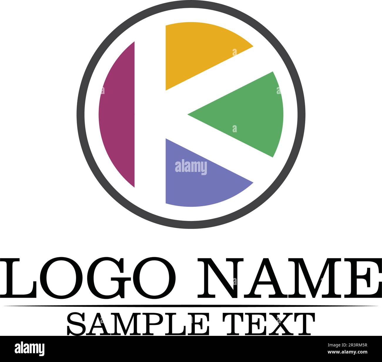 k letter k logo design and vector Stock Vector Image & Art - Alamy