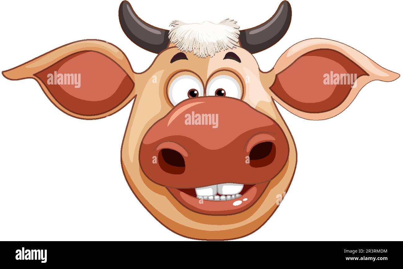 Cute cow cartoon character illustration Stock Vector Image & Art - Alamy