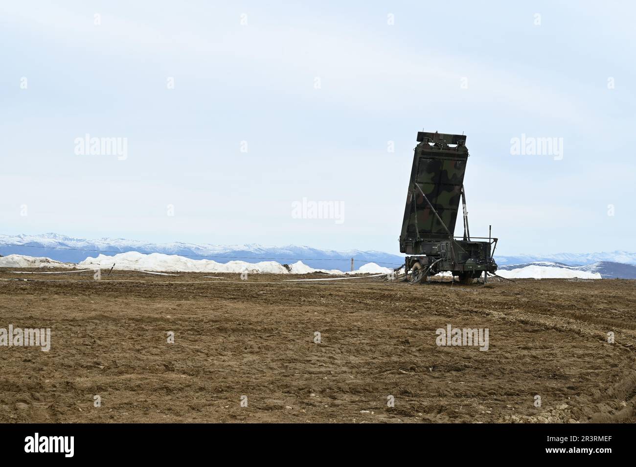 A U.S. Marine Corps AN/TPS-80 Ground/Air Task Oriented Radar System ...