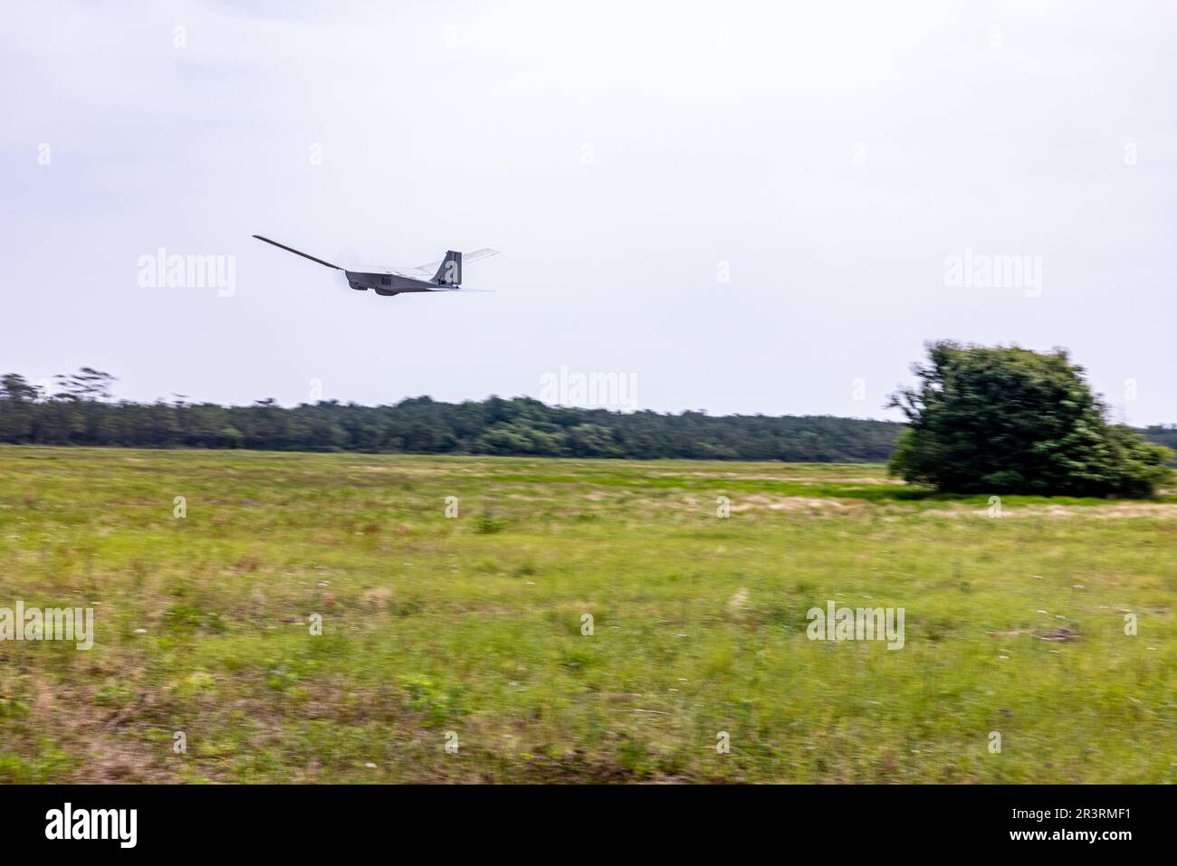 An AeroVironment RQ-20 Puma launches during the 1st Battalion, 8th ...
