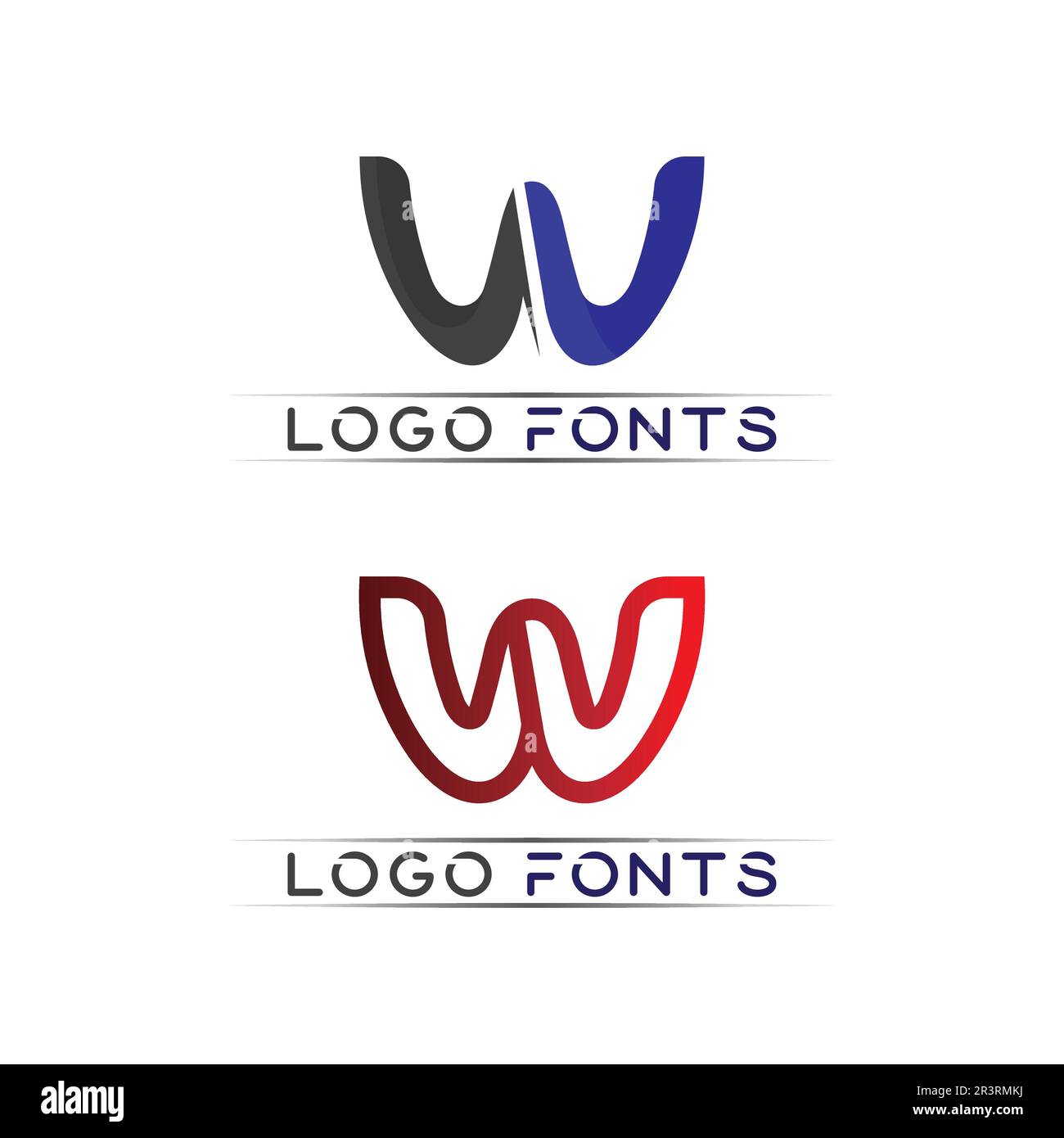 Letter w logo vector vectors hi-res stock photography and images - Alamy