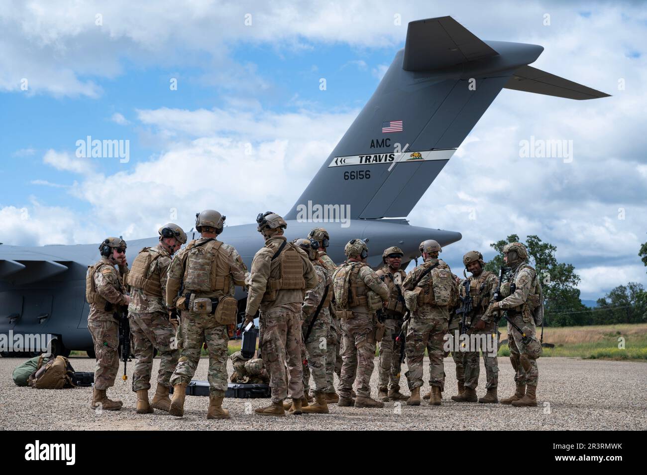 U.S. Air Force Airmen assigned to the 621st Contingency Response Wing ...