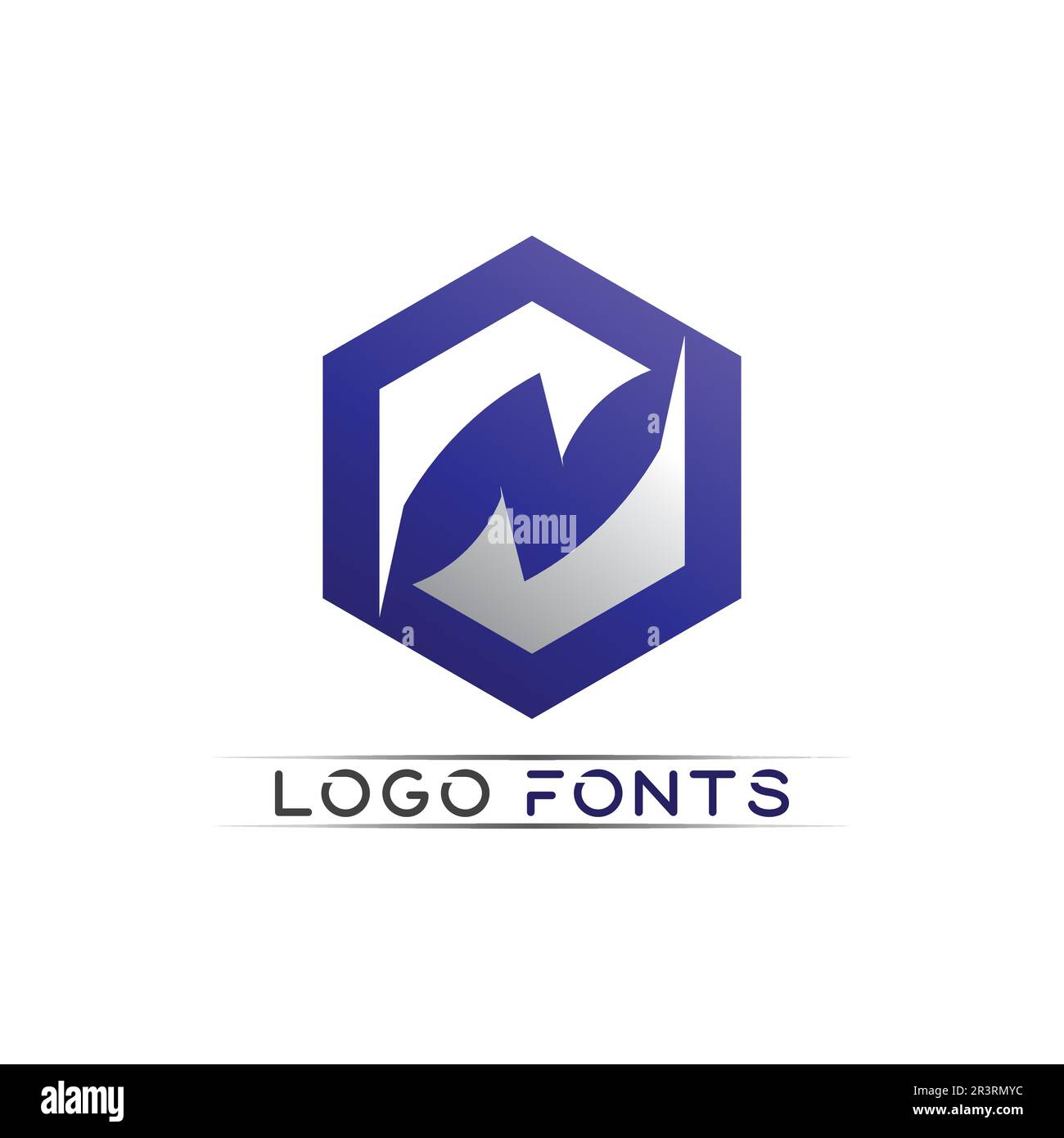 N logo font company logo business and letter initial N design vector ...