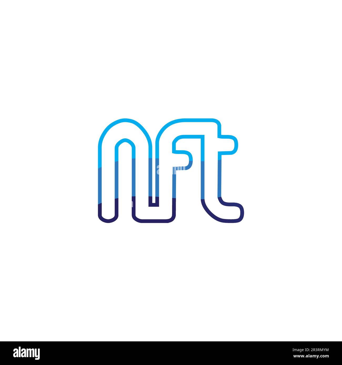 NFT letter and font technology line icon set Crypto Icon or Logo Symbol ...