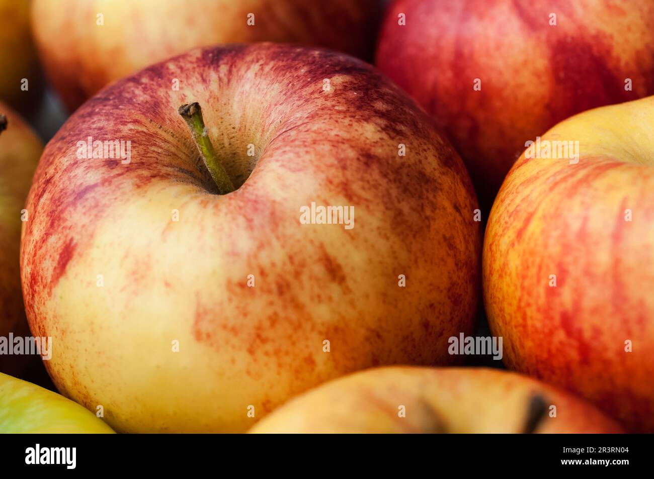 Red apple close up hi-res stock photography and images - Alamy
