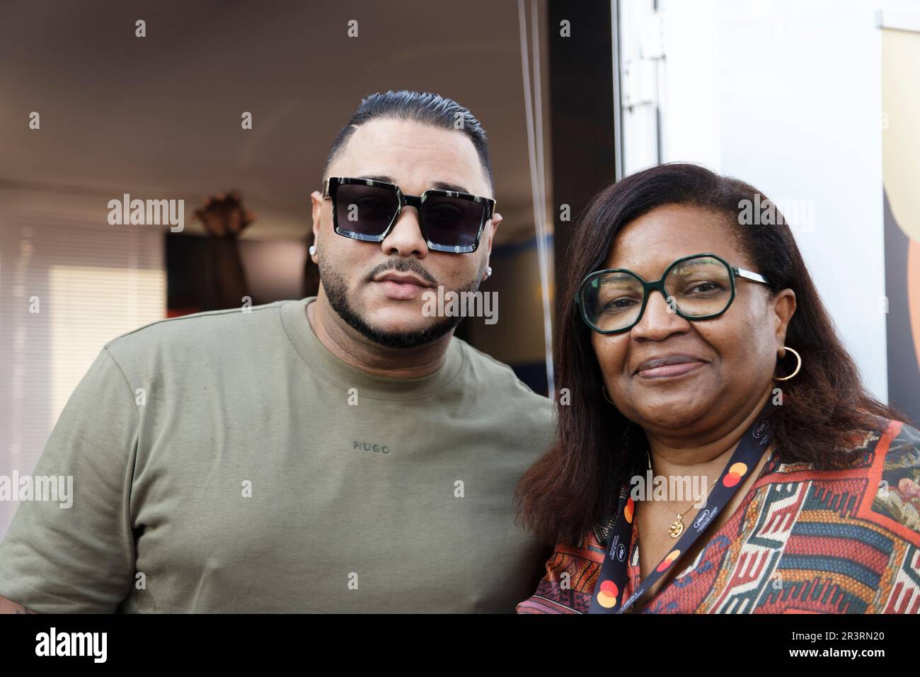 Cannes,France. 23rd May, 2023.Mika Mendes & Karine Barclais attend the ...