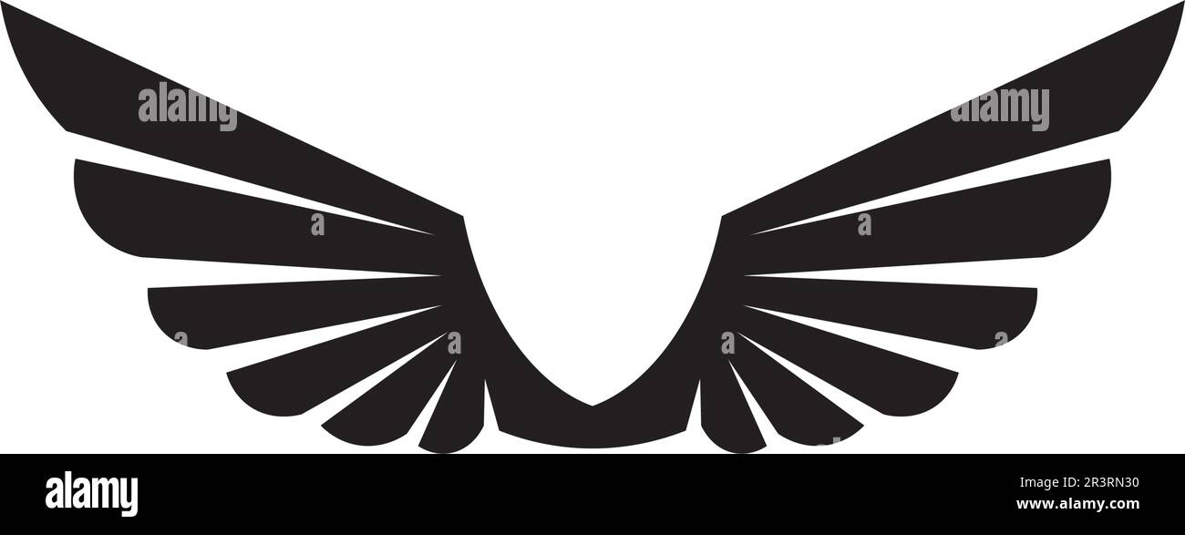 Falcon Wings Logo Template vector icon logo design Stock Vector Image ...