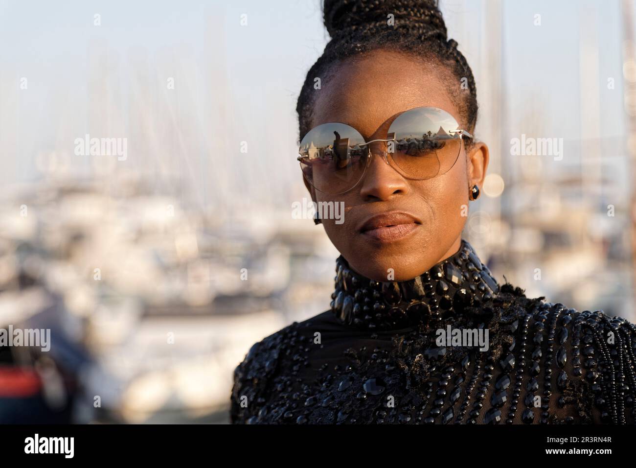 Cannes, France. 23rd May, 2023. Nia Miranda attends the Black Terror ...