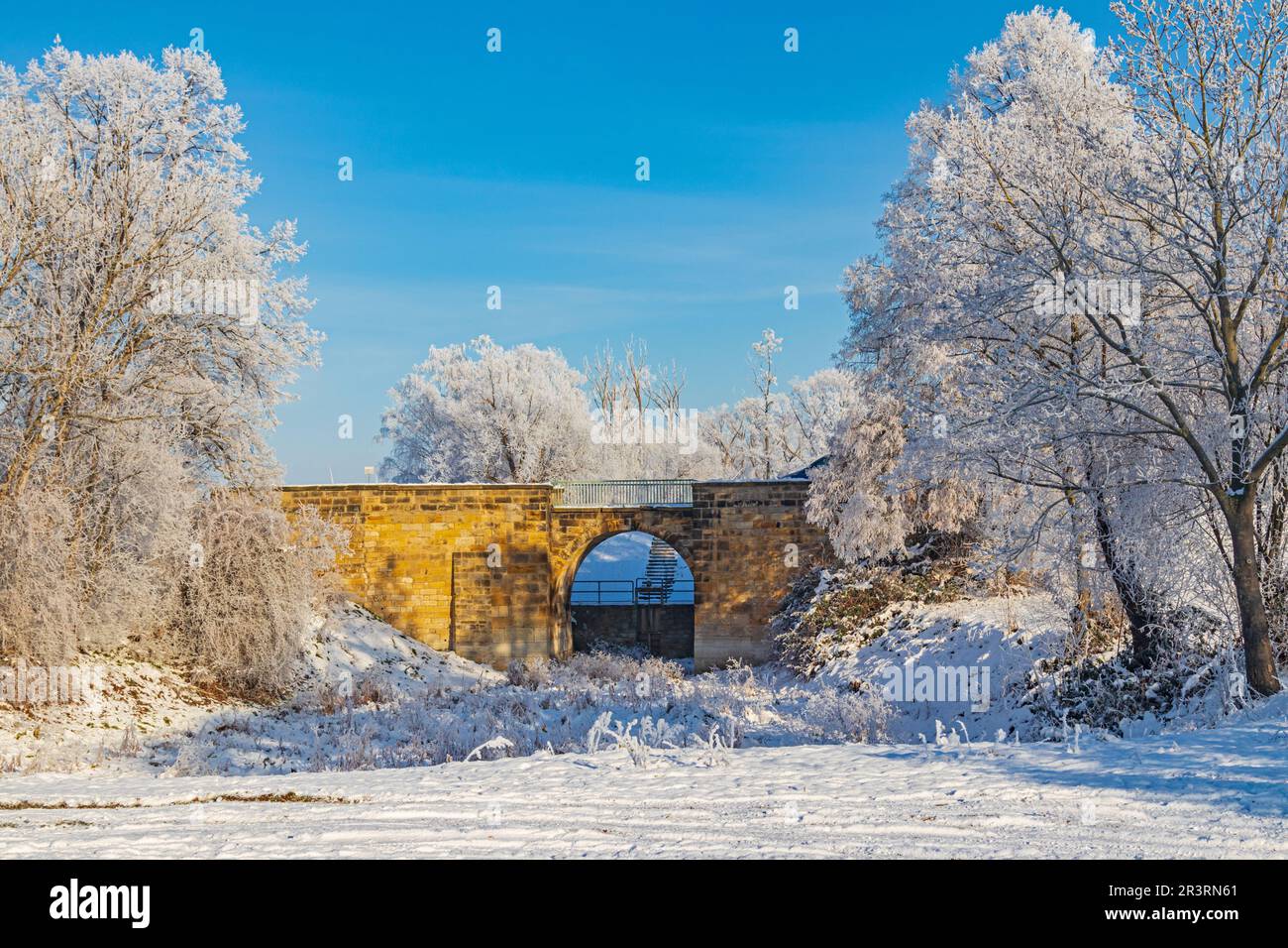 Elbe-Elster raft trench Stock Photo - Alamy