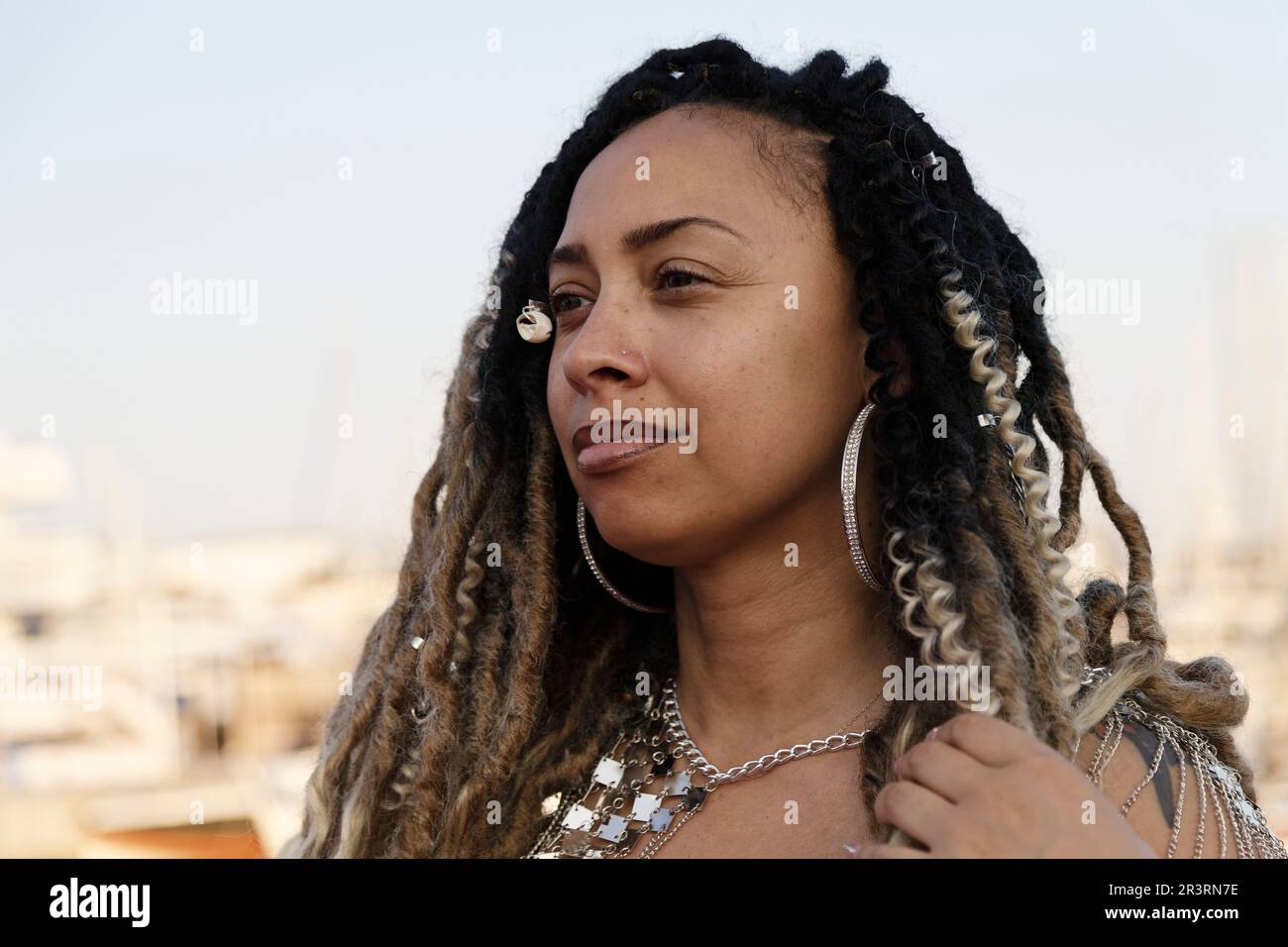 Cannes,France.23rd May,2023.Andrea Carter attendsThe Black Terror film ...