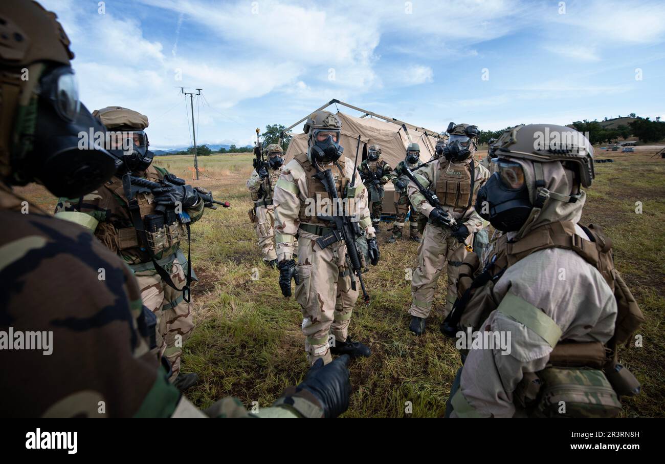 U.S. Air Force Airmen assigned to the 621st Contingency Response Wing ...