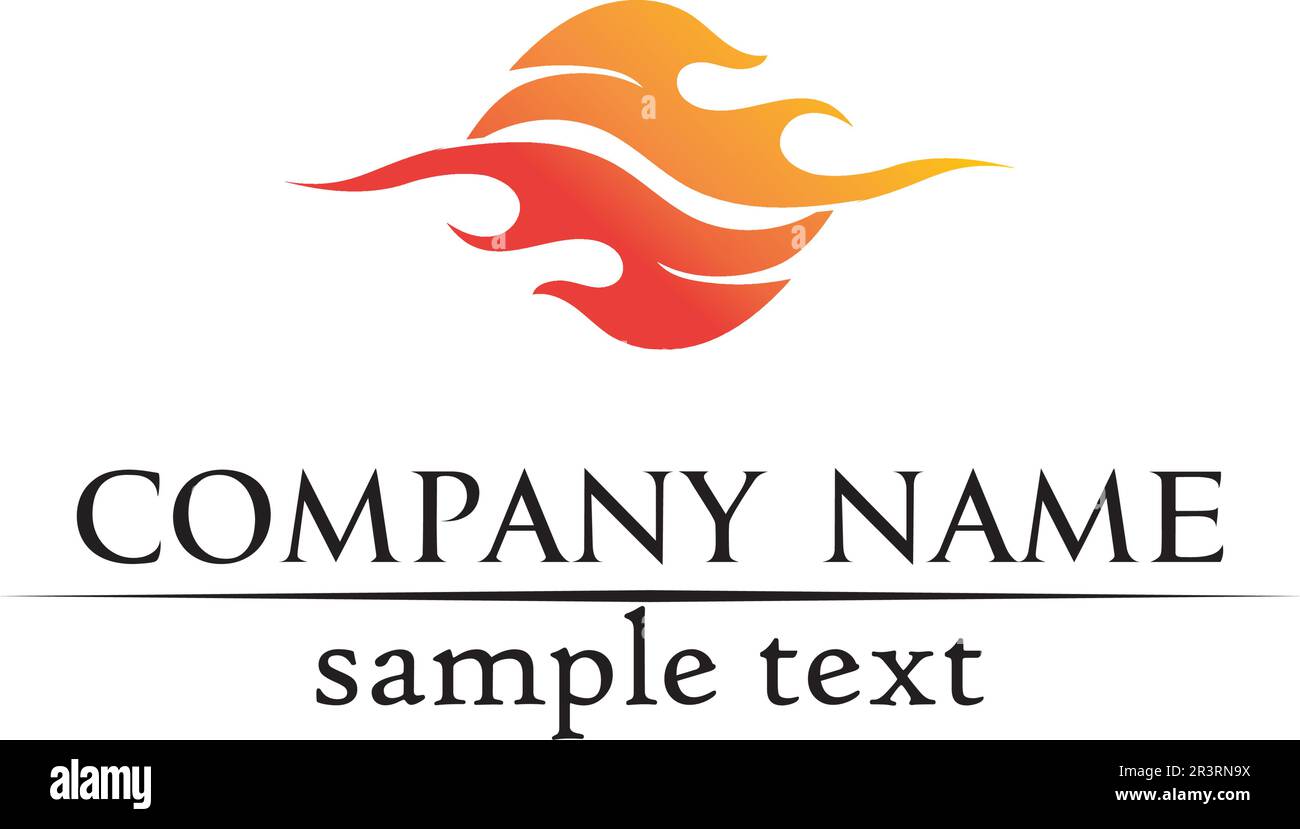 Fire flame nature logo and symbols icons template Stock Vector Image ...