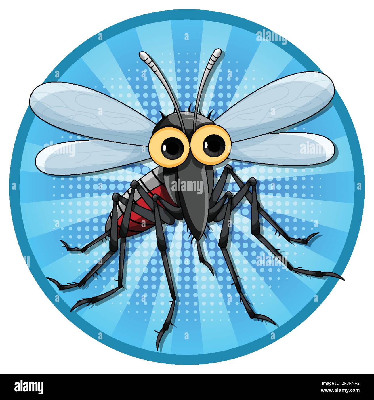 Mosquito cartoon character flying illustration Cut Out Stock Images ...