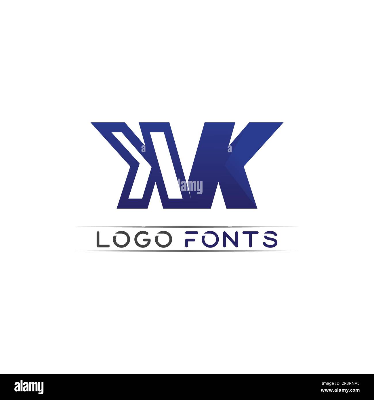K logo design K letter font Concept Business logo vector and design ...