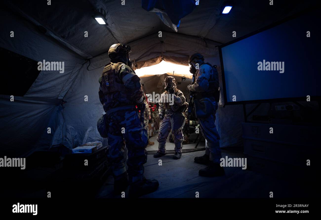 U.S. Air Force Airmen assigned to the 621st Contingency Response Wing ...