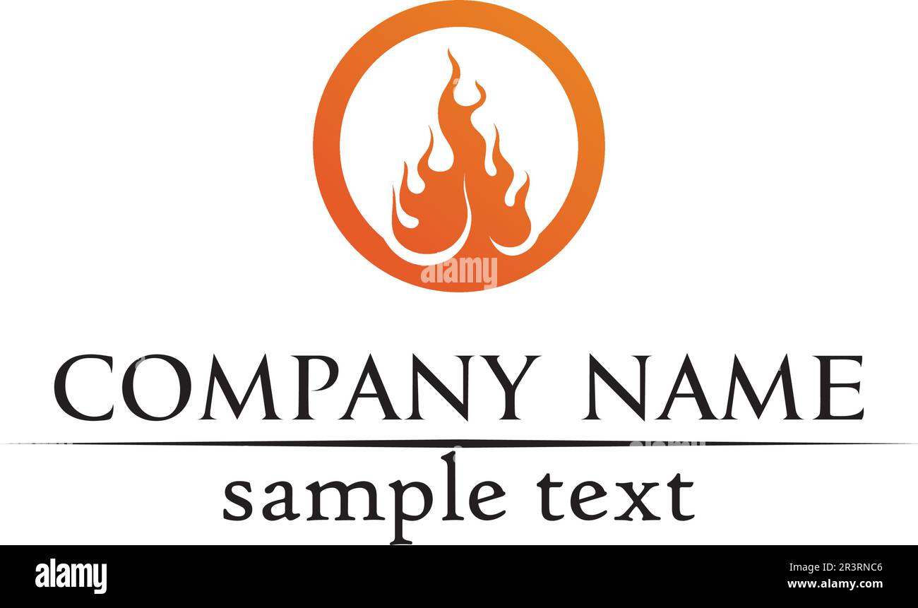 Fire flame nature logo and symbols icons template Stock Vector Image ...
