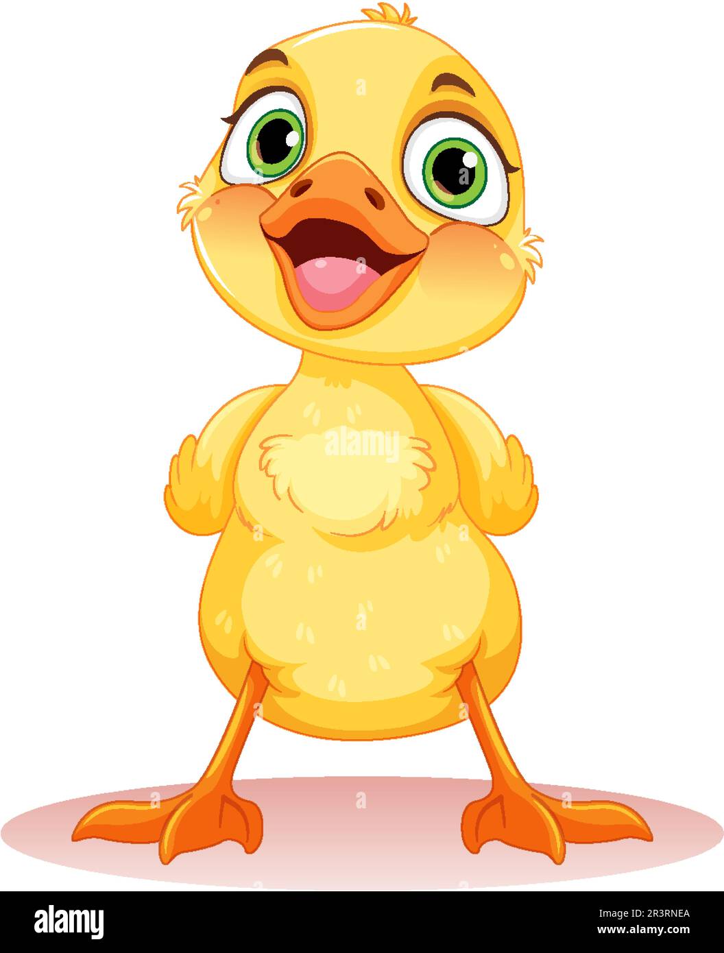 Adorable Little Duck Isolated illustration Stock Vector Image & Art - Alamy