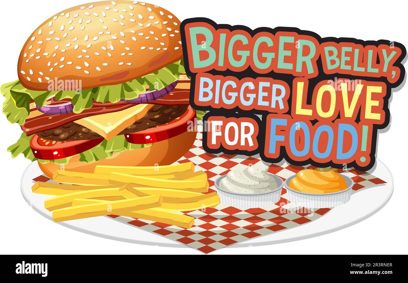Burger word Stock Vector Images - Alamy
