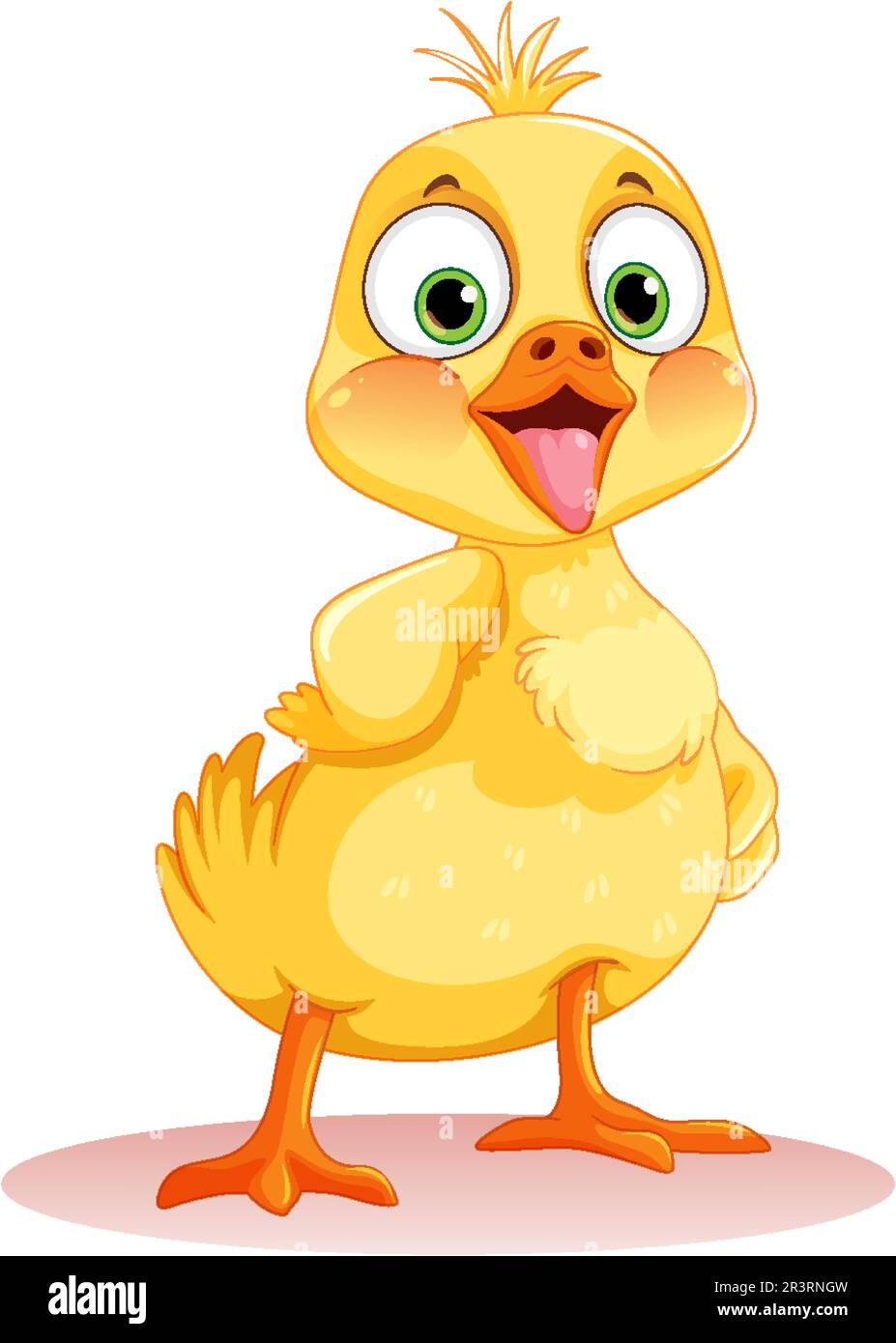 Adorable Little Duck Isolated illustration Stock Vector Image & Art - Alamy