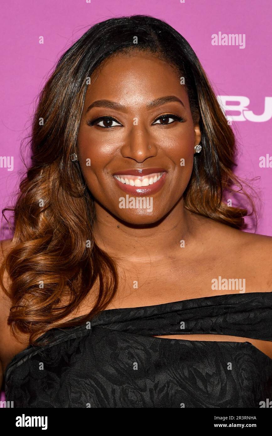 New York, USA. 24th May, 2023. Brooklyn Nets sideline reporter Meghan ...