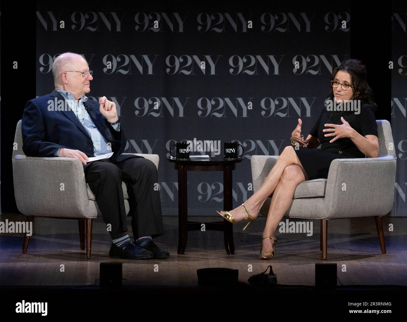 Frank Rich in conversation with Julia Louis-Dreyfus at the 92nd Street ...