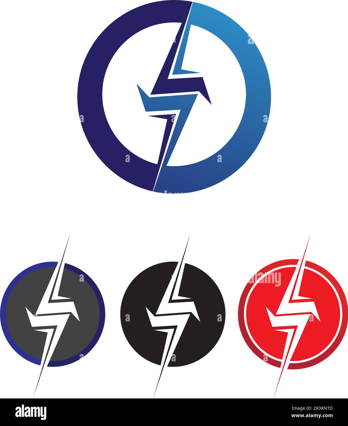 electric Vector lightning icon logo and symbols Stock Vector Image ...