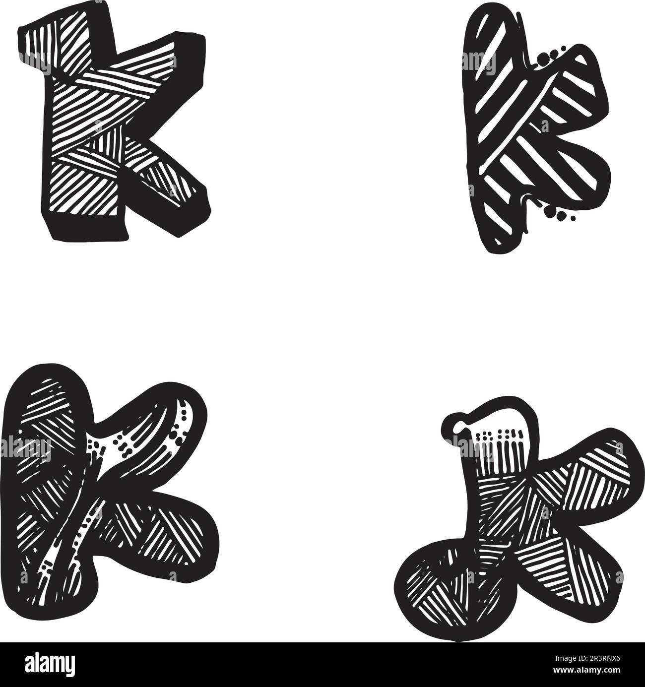 k letter k logo design and vector Stock Vector Image & Art - Alamy
